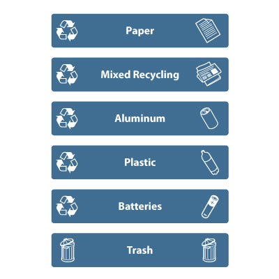 Nexus® Stack 16G - Stackable Recycle Bins with Lids - Glasdon, inc