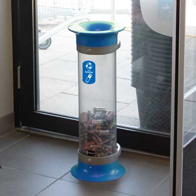 C-Thru™ 10Q Battery Collection Tube – Battery Recycling Container ...