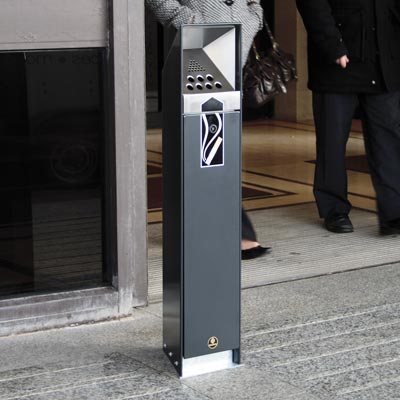 Ashguard™ Free Standing Cigarette Disposal Bin – Floor Mounted ...