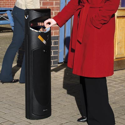 Ashguard SG™ Floor Mounted Cigarette Bin – Free Standing Ashtray ...