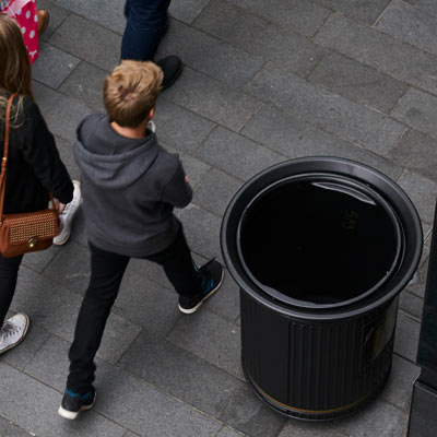 Canyon™ 50 Gallon Commercial Outdoor Trash Receptacle - Glasdon, Inc.