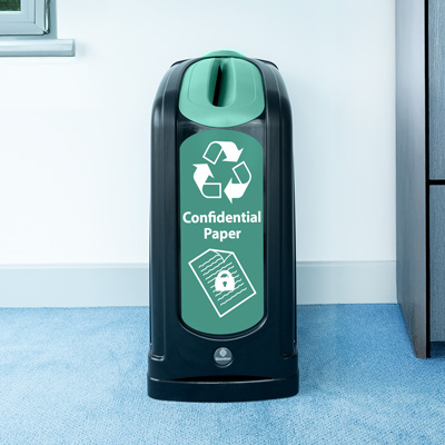 Nexus® 13G Lock Shred Bin - For Confidential Documents - Glasdon, Inc.
