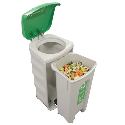 Nexus® Shuttle Food Waste Recycling Bin - Pedal Operated - Glasdon, Inc.