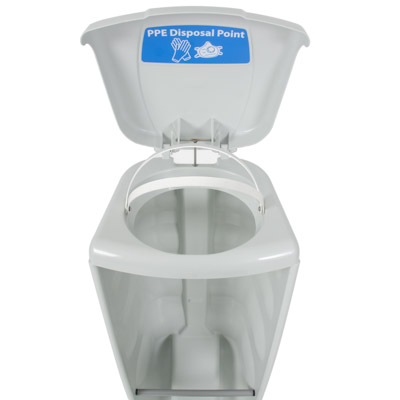 Nexus® Shuttle PPE Disposal Station – Foot-Operated Pedal Bin – Glasdon ...