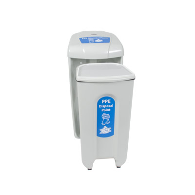 Nexus® Shuttle PPE Disposal Station – Foot-Operated Pedal Bin – Glasdon ...