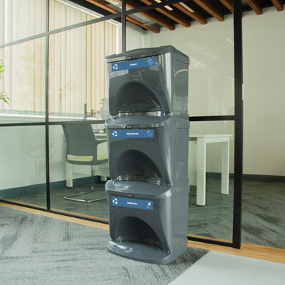 Nexus® Stack 24G - Stackable Trash Recycling Bins - Glasdon, inc